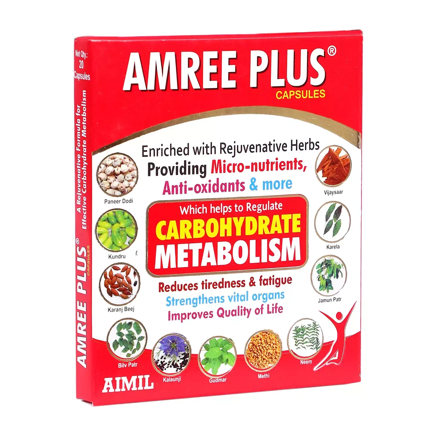 AMREE PLUS STRIP 1*20 CAPSULE